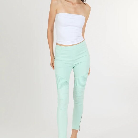 Beulah | Pants & Jumpsuits | Beulah Pale Pink Skinny Leggings Crop ...